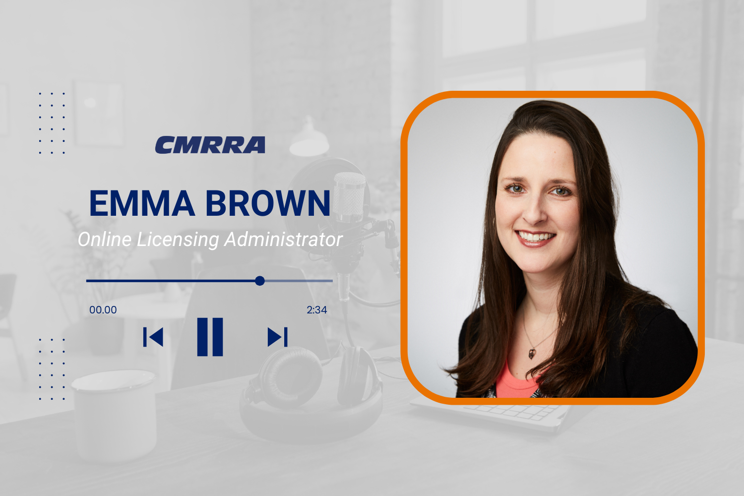 Front of House with Emma Brown - CMRRA